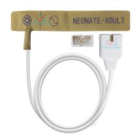 China Disposable SpO2 Sensor Neonatal Adult 0.9m PVC White 9 Pin for N Series Monitors for sale