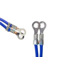 China Disposable Electrosurgical ESU Cable Blue PVC 3m Copper Tube to Round Terminal for sale
