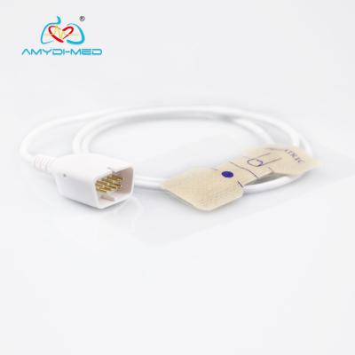 China Nihon Kohden Disposable SpO2 Sensor High Accuracy 0.9M Cable Adult Pediatric for sale