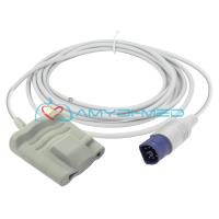 China HP Compatible Reusable SpO2 Sensor Adult Finger Tip 1m TPU Cable CE ISO13485 for sale