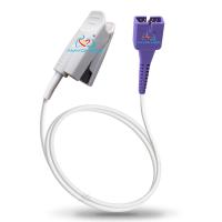 China Medical Reusable Nellcor Ds100a SpO2 Sensor Adult Finger Clip 1m TPU Cable for sale