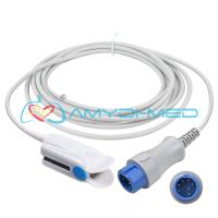 China Mindray T8 Reusable Adult SpO2 Sensor Round 7P Finger Tip 3m TPU Cable for sale