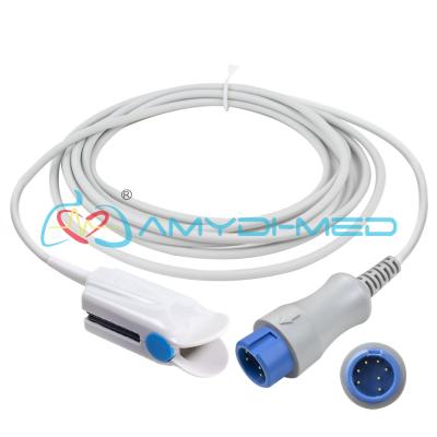 China Mindray T8 Reusable Adult SpO2 Sensor Round 7P Finger Tip 3m TPU Cable for sale