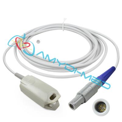 China Goldway 5P Finger Clip SpO2 Sensor Adult Reusable Lemo Plastic Single 3m Cable for sale