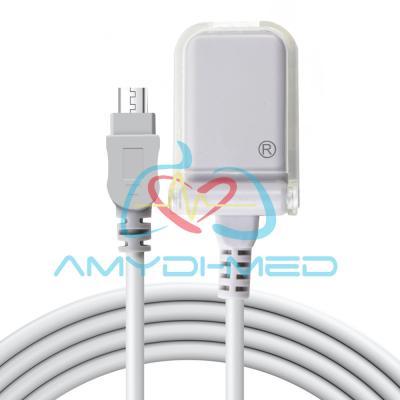 China USB Mini 9Pin 1m SpO2 Extension Cable Reusable Gray for Patient Monitor for sale