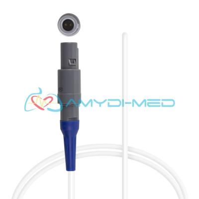 China Disposable Medical Temperature Probe ISO13485 White PVC for Hospital Adult Body Cavity 0.1C Accuracy for sale