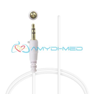 China Disposable Adult Cavity Temperature Probe 3.5 Dual Channel Round Head Plug CE ISO13485 for sale