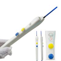 China Disposable Monopolar Surgical Electrode Blue PVC 4cm 8cm 10cm 12cm 16cm ESU Active Electrode for sale