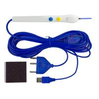 China Disposable Monopolar Surgical Electrode Blue PVC 4cm 8cm 10cm 12cm 16cm ESU Active Electrode for sale