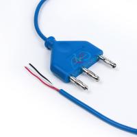 China Disposable ESU Pencil Cable 3m Blue PVC for Electrosurgical Pencil for sale