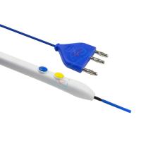 China Disposable Monopolar Electrosurgical Pencil Cable 4m PVC Blue for ESU for sale
