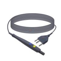 China Reusable Electrosurgical Pencil Cable 3 Pin 4.0 Banana Plug Silicone ESU Cable for Hospital for sale