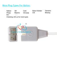 China Disposable SpO2 Sensor Compatible Nellcor DB9 7 Pin 0.9m White Adult for sale