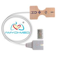 China Disposable SpO2 Sensor Compatible Nellcor DB9 7 Pin 0.9m White Adult for sale