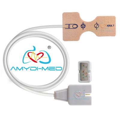 China Disposable SpO2 Sensor Compatible Nellcor DB9 7 Pin 0.9m White Adult for sale