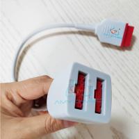 China 0.35m TPU IBP Adapter Cable 11 Pin Dual Socket Compatible GE Marquette Patient Monitor for sale