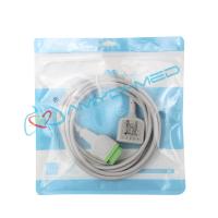 China GE Compatible TPU Medical ECG Trunk Cable 5 Leads Rectangle 11P 3 Meters for sale