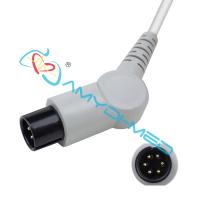 China Universal 6Pin Medical 5 Lead ECG Cable Leadwire Iec Snap 2.4m Cable for sale