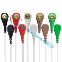 China Universal 6Pin Medical 5 Lead ECG Cable Leadwire Iec Snap 2.4m Cable for sale