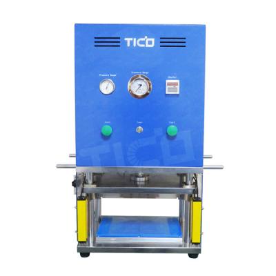 China STC-BMQ-SM280 Semi-Auto Die Cutting Machine for Polymer Pouch Cell Electrodes - 280×180mm Die Size, 800-2000pcs/h Speed for sale
