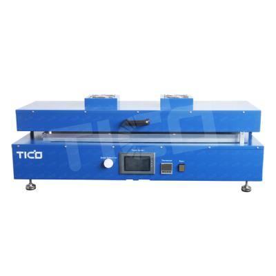 China STC-TMH-T800 800mm Adjustable Vacuum Battery Film Coating Machine with 150°C Heating for Cylindrical Cell Research for sale