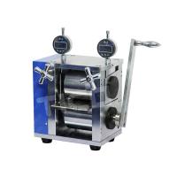 China STC-DSL-150 Manual Hot Rolling Press Calendar - 150mm Width, HRC62 Hardness Rollers for Battery Electrode Making for sale