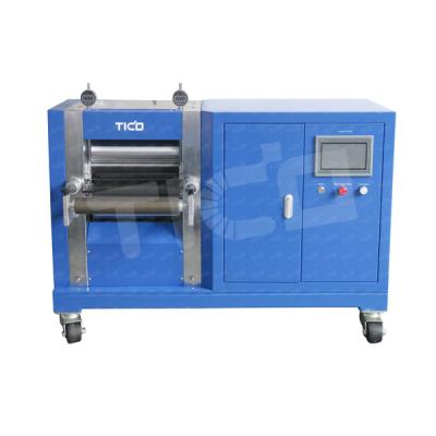 China Customizable Battery Calendering Machine with 25T Hydraulic Pressure and 6m/min Speed for Electrode Roll-to-Roll Processing for sale