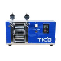 China Electronic Calendering Roll Press Machine with 100mm Roller Width and 0-3mm Adjustable Thickness for Battery Materials for sale