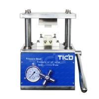 China STC-SMJ-OX Manual Riveting Machine for Ox-Horn Supercapacitors - 30mm Stroke, 8T Pressure, ±20μm Accuracy for sale