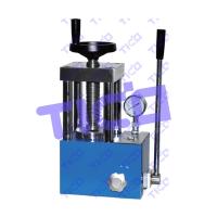 China 15T Coin Cell Lab Equipment Single Punch Hydraulic Pellet Press Machine with 4 Columns for sale