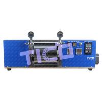 China 100mm Heated Roll Press Calender Machine with Pressure Gauge for sale
