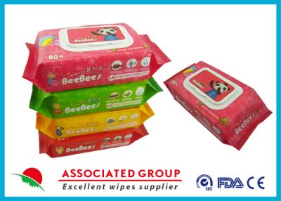 China Unscented Natural Baby Wet Wipes Flushable Resealable Pack Healthy for sale