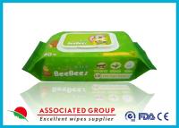 China Non Toxic Herbal Baby Wipes Unscented Eco Friendly 80 Wipes Per Pack for sale