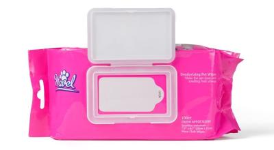 China Personalized Pet Cleaning Wipes Eco Friendly ISO Certification for sale