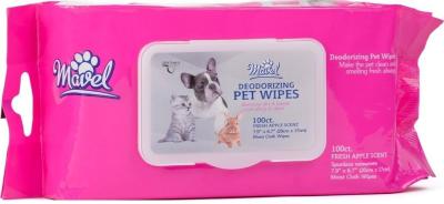 China Nonwoven Spunlace Pet Cleaning Wipes For Allergies Cat Rinse Free for sale