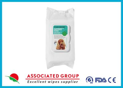 China Medicated Dog Wipes Alcohol Free , Quick Bath Dog Wipes Multipurpose for sale