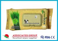 China Lemongrass Pet Cleaning Wipes / Dog Wet Wipes Deodorizing 72 Count for sale