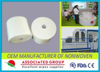 China Biodegradable Non Woven Cotton Fabric Jumbo Roll Disposable Colored for sale