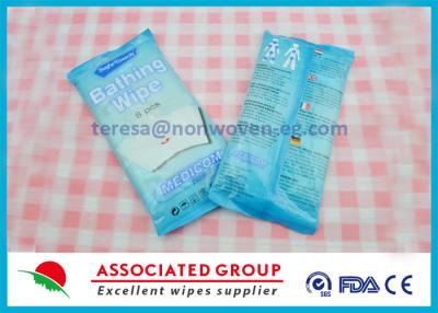 China Medical Patient Wet Wash Glove Bathing Wipes Perfumed Free Ultra Soft for sale