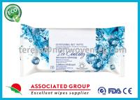 China Lemon Scented Antibacterial Hand Wipes Refreshing Facial Wipes For Sports for sale