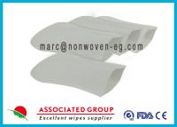 China Soft Hospital Patient Wet Wash Glove Embowed Bio Degradable Smooth for sale