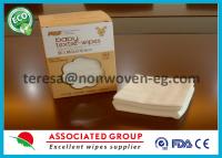 China Non Woven Disposable Dry Wipes Unscented Highly Absorbent Airlaid White Color for sale