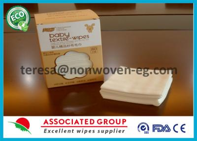 China Non Woven Disposable Dry Wipes Unscented Highly Absorbent Airlaid White Color for sale