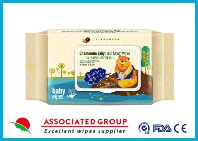 China All Natural Chamomile Baby Wet Wipes Soft Unscented Hypoallergenic 80 Wipes for sale