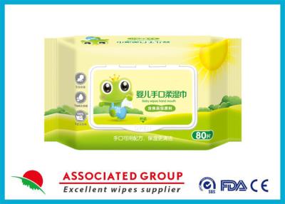China 80pcs Extra Thick And Soft Unscented Baby Wet Tissue For Infant Skincare Gently Clean for sale