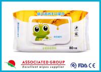 China Disposable Baby Care Wet Wipes Weakly Acidic Unscented Biodegradable With Flip Top for sale
