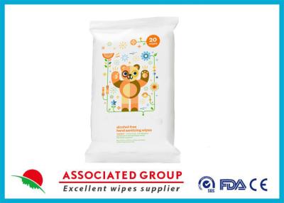 China Fresh Antibacterial Hand Wipes Ultra Thick And Soft Healthy Biodegradable 20 Sheets for sale