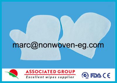 China Pre Moistened Non Rinse Wet Wash Glove Protective Washing Lotion , Without Soap or Alcohol for sale