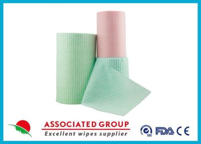 China Green Spunlace Nonwoven Fabric / non woven cloth 100% biodegradable for sale