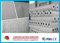 China Non Irritating spunlace non woven fabric Big Dot / Pearl / Embossed Flushable for sale